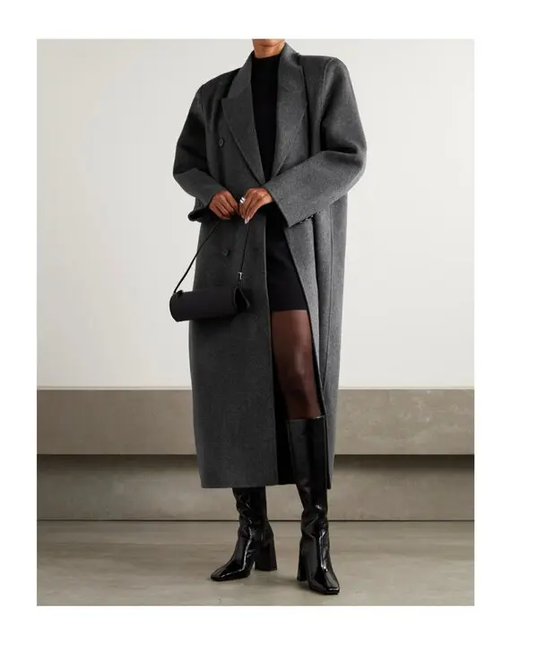 THE FRANKIE SHOP Long-sleeved Double-breasted Coat