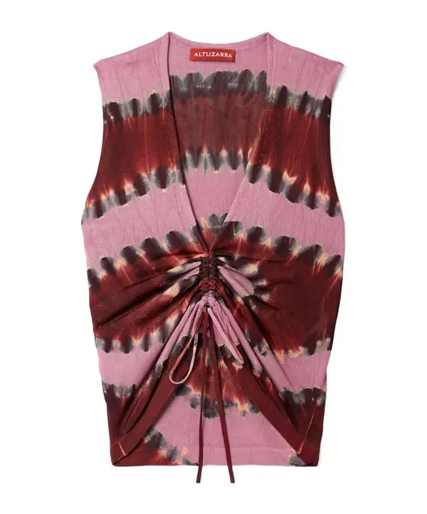 Altuzarra Tie-dye Knit Top - Brown