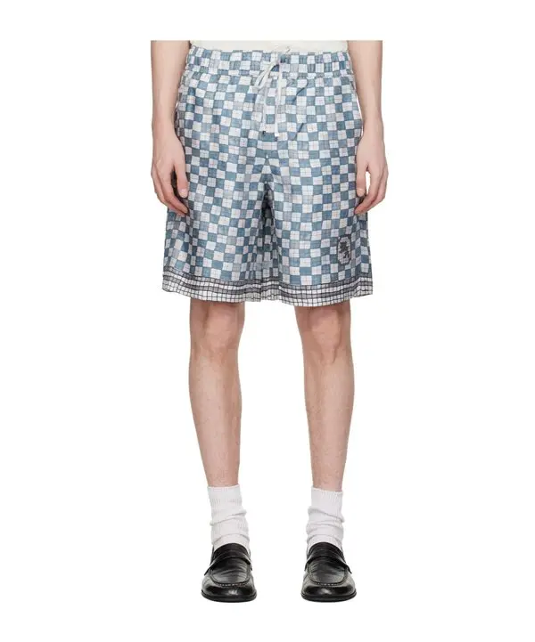 Amiri Plaid Shorts With Drawstring Waist