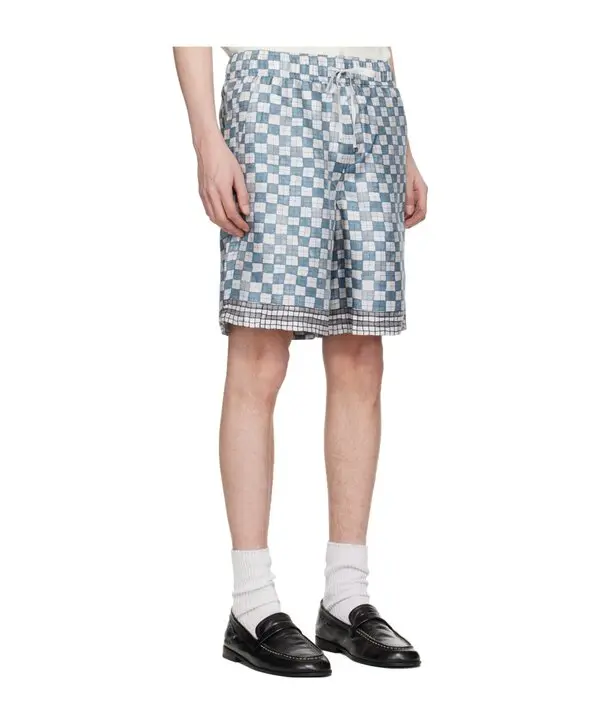Amiri Plaid Shorts With Drawstring Waist