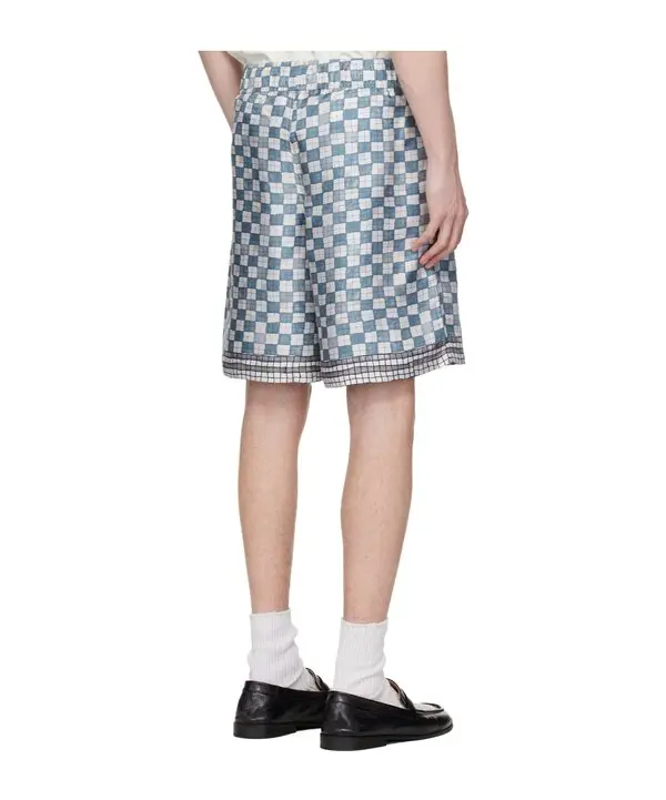 Amiri Plaid Shorts With Drawstring Waist