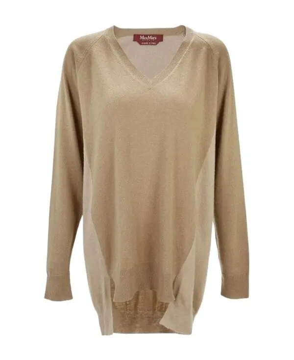 Max Mara V-neck Long-sleeved Pullover