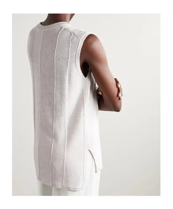 JOSEPH Ribbed Knit Sleeveless Sweater