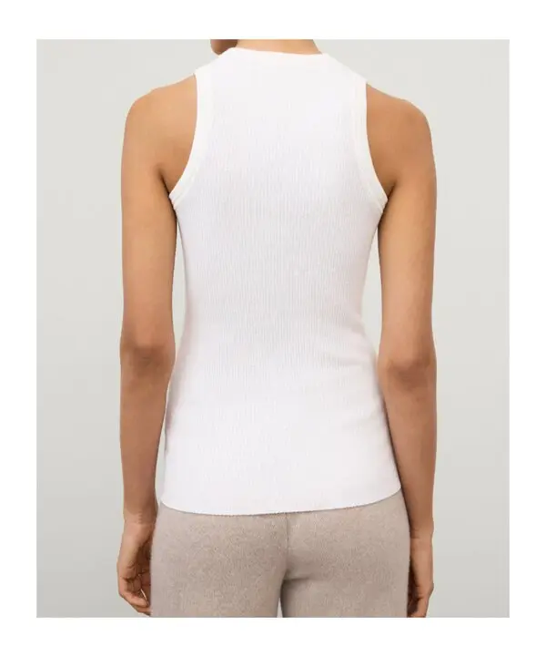LISA YANG Amya Ribbed High Neck Tank