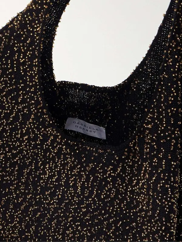 Gabriela Hearst Manasa Beaded Shoulder Bag