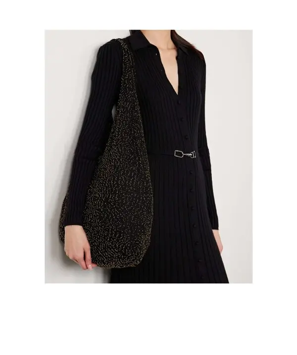 Gabriela Hearst Manasa Beaded Shoulder Bag