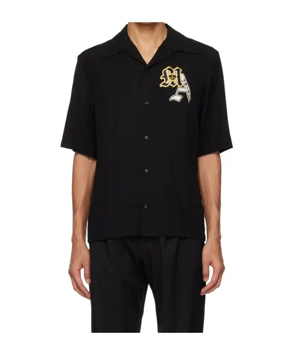 Amiri Varsity Patch Camp Logo Shirt