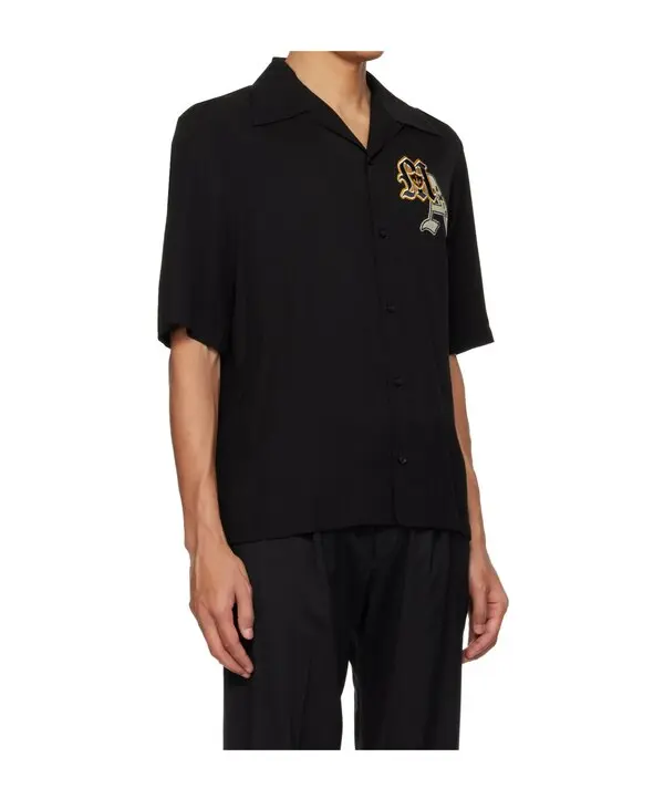 Amiri Varsity Patch Camp Logo Shirt