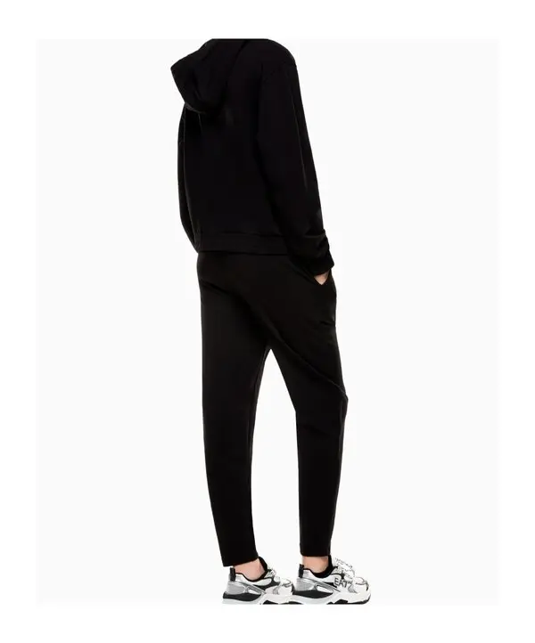 EA7 Long-sleeved Hooded Sweatshirt And Drawstring Pant Set
