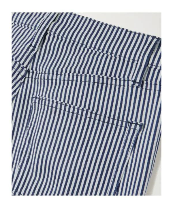 FRAME Striped Wide-leg Trousers