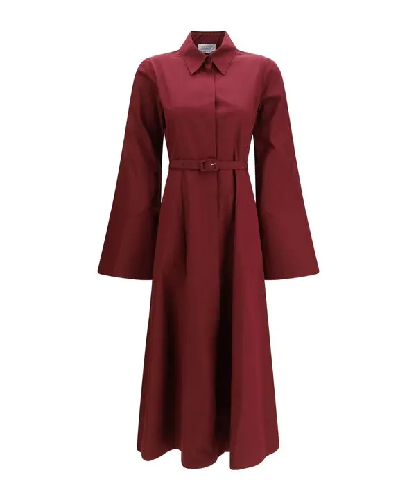 Gabriela Hearst Carmina Belted Maxi Dress - Red