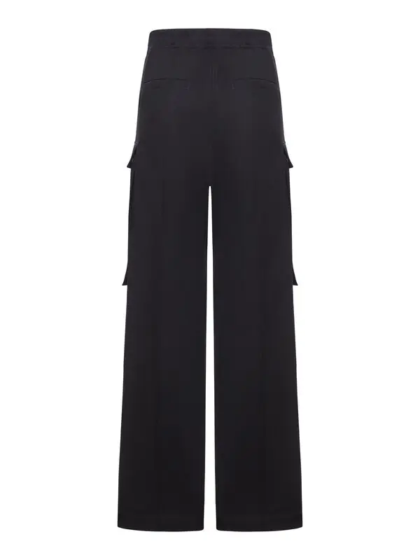 Rick Owens Drawstring Wide Leg Trousers - Black