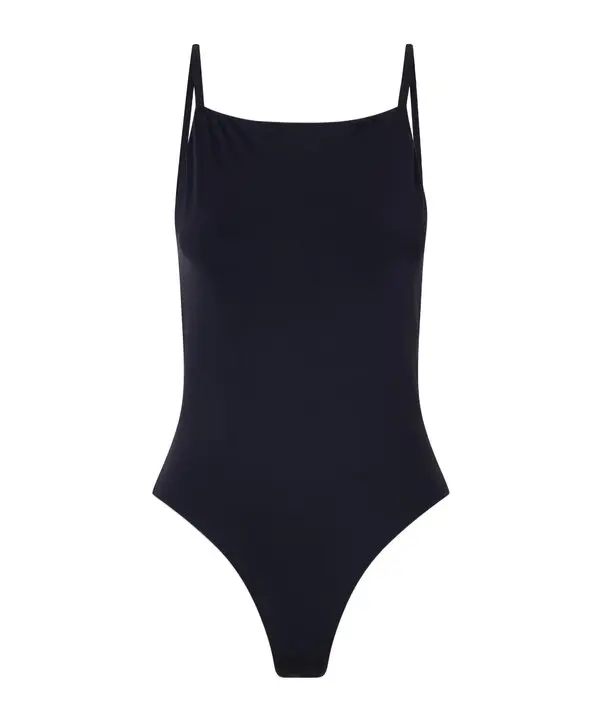 Staud Claudia One Piece Swimsuit - Black