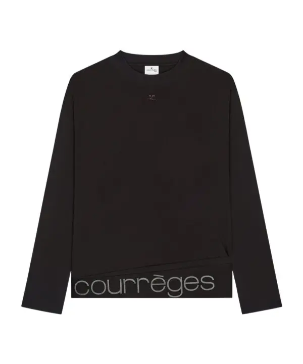 COURREGES Logo Long-sleeve T-shirt