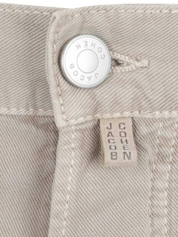 Jacob Cohen Logo Patch Jeans - Light Beige