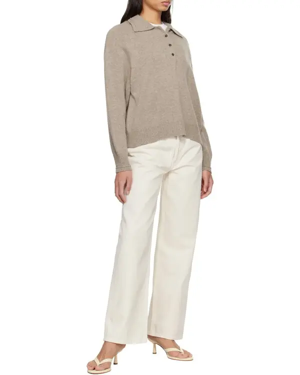AGOLDE Low Slung Baggy Organic Boyfriend Jeans - White