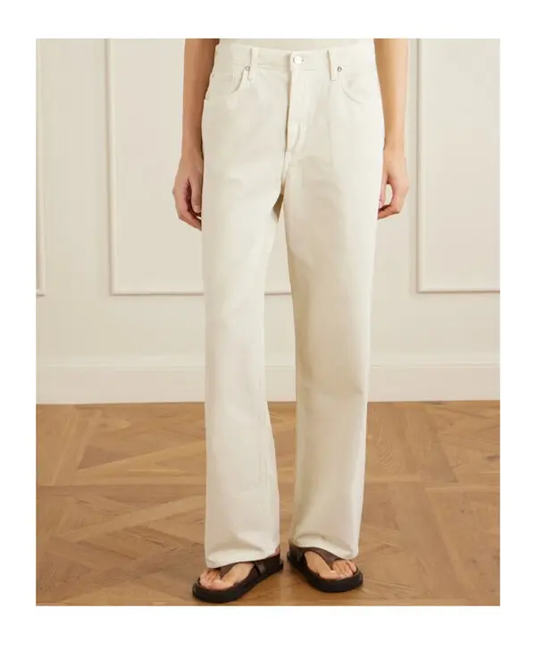 AGOLDE Low Slung Baggy Organic Boyfriend Jeans - White