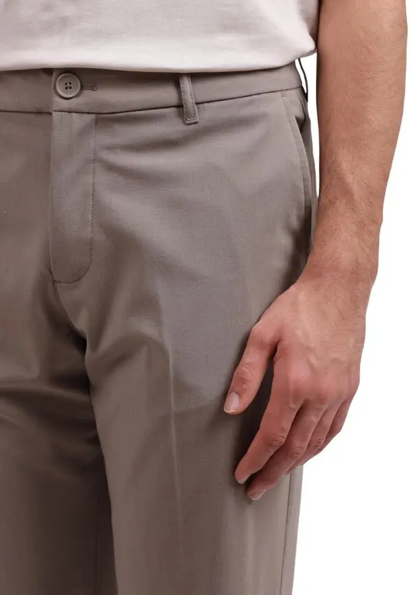 Armani Exchange Belt Loop Casual Trousers - Beige