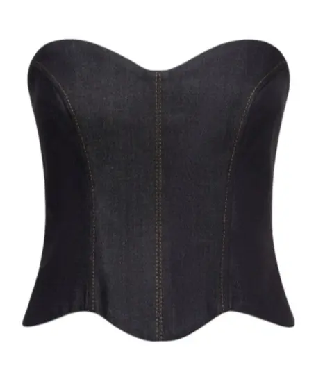 AYA MUSE Strapless Fitted Cotton Top