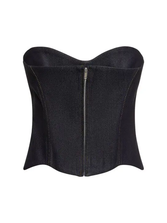 AYA MUSE Strapless Fitted Cotton Top
