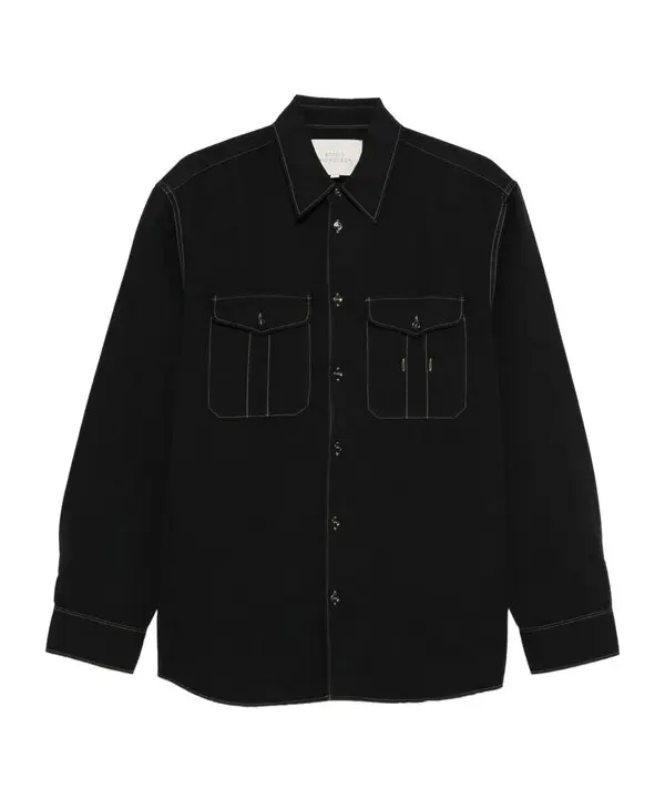 Studio Nicholson Collared Long-sleeved Shirt With Chest Pockets