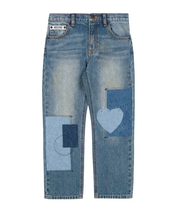 Moschino Patchwork Straight-leg Jeans