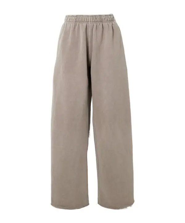 SLVRLAKE Cotton-jersey Wide-leg Track Pants - Nude