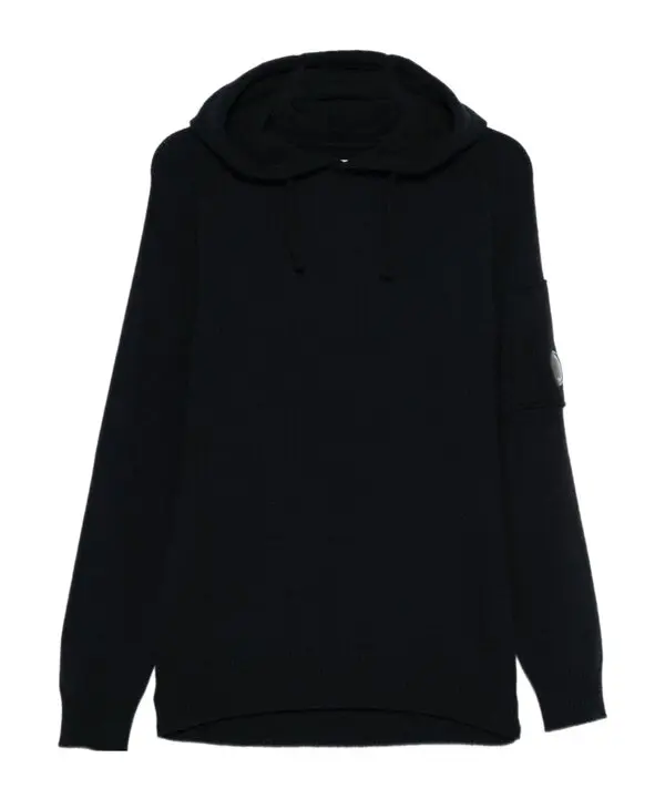C.P. COMPANY Long-sleeve Hoodie - Total Eclipse - Blue