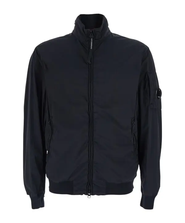 C.P. COMPANY Stand Collar Zip Jacket - Black