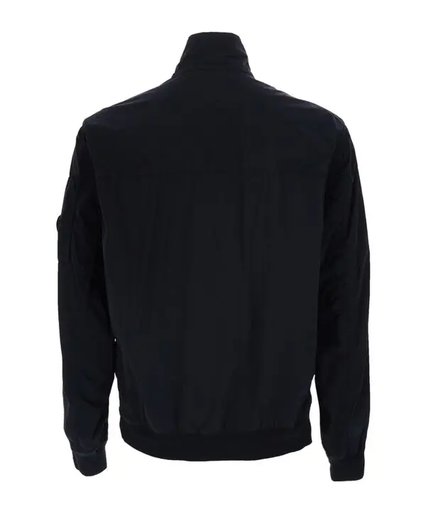 C.P. COMPANY Stand Collar Zip Jacket - Black