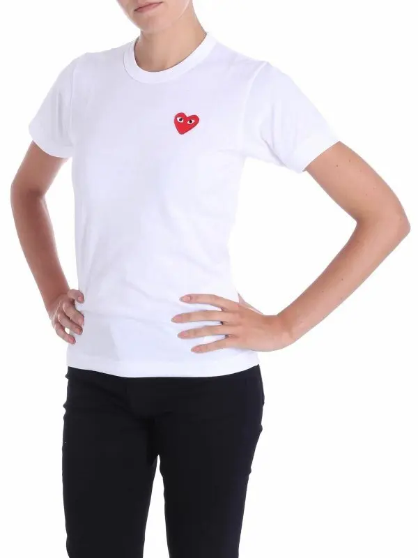 Comme Des Garçons Logo Appliqué T-shirt
