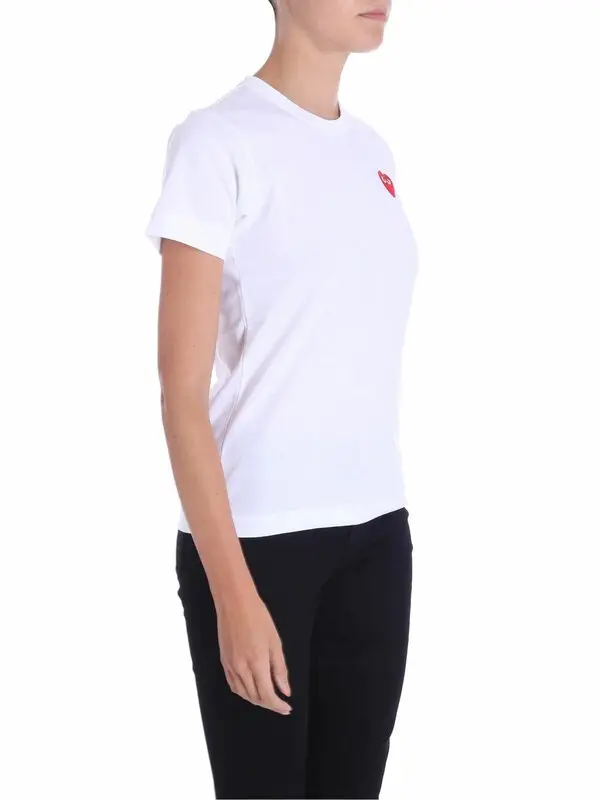 Comme Des Garçons Logo Appliqué T-shirt
