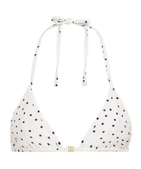 BY MALENE BIRGER Astrida Triangle Bikini Top - White