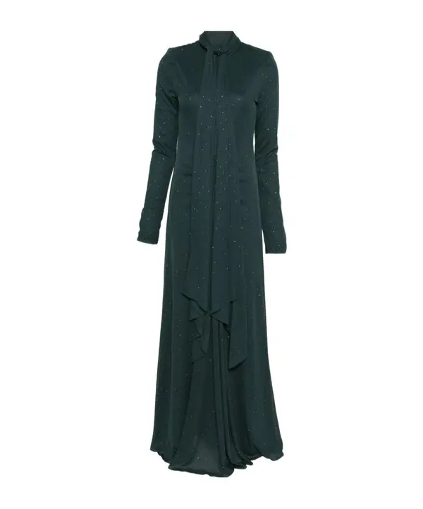 ROTATE BY BIRGER CHRISTENSEN Embellished Maxi Dress