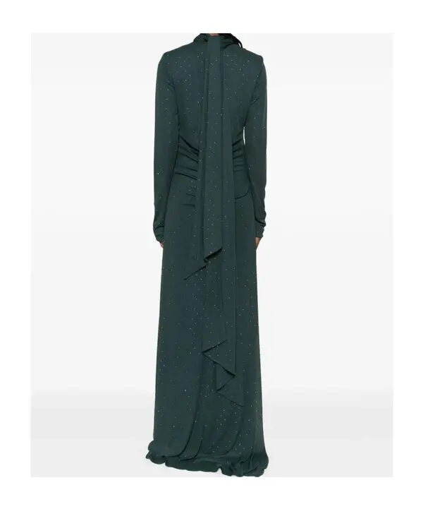 ROTATE BY BIRGER CHRISTENSEN Embellished Maxi Dress