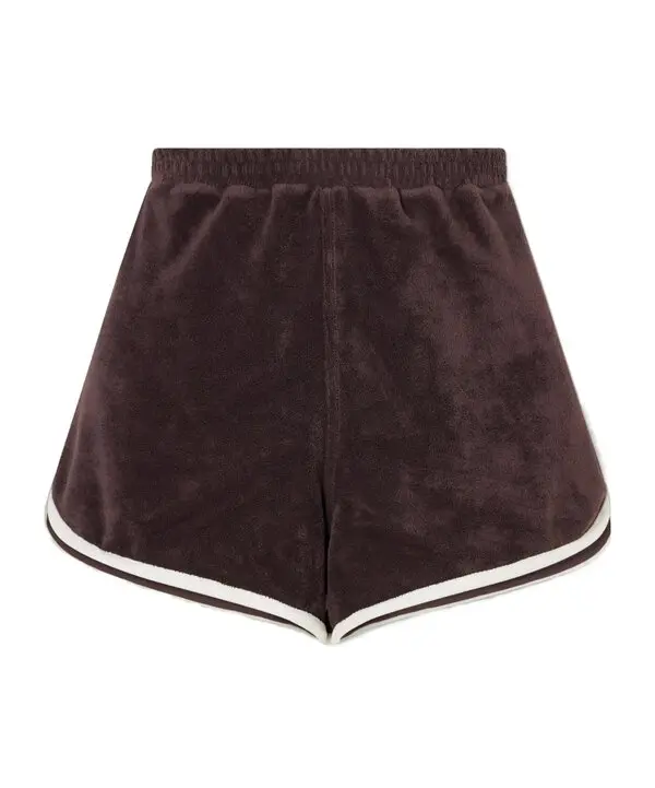 Staud Rove Terry Cloth Shorts - Brown