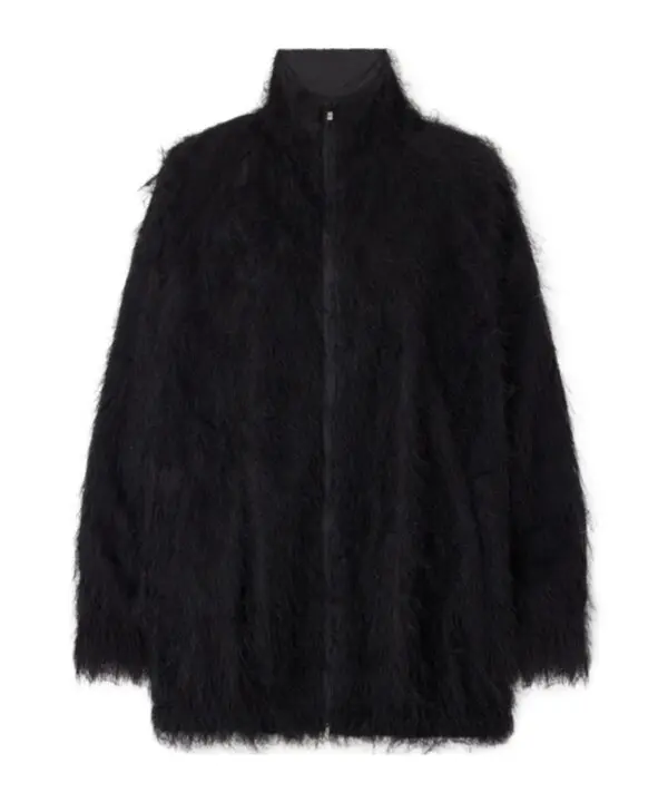 THE FRANKIE SHOP Baxter Fringed Shell Jacket - Black