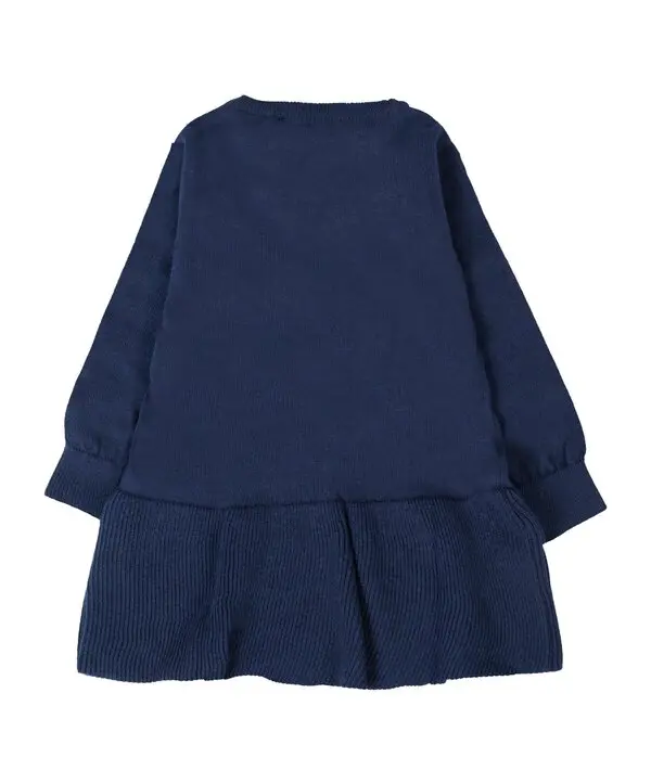 Moschino Long Sleeve Ruffled Hem Sweatshirt Dress