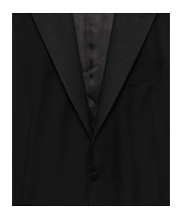 Canali Long-sleeved Tailored Jacket - Black