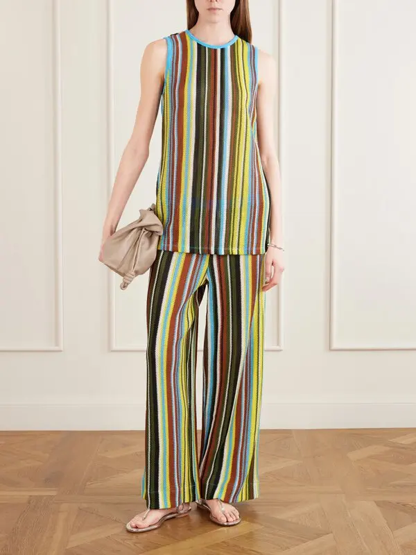 Staud Valley Striped Sleeveless Top - Multi-color