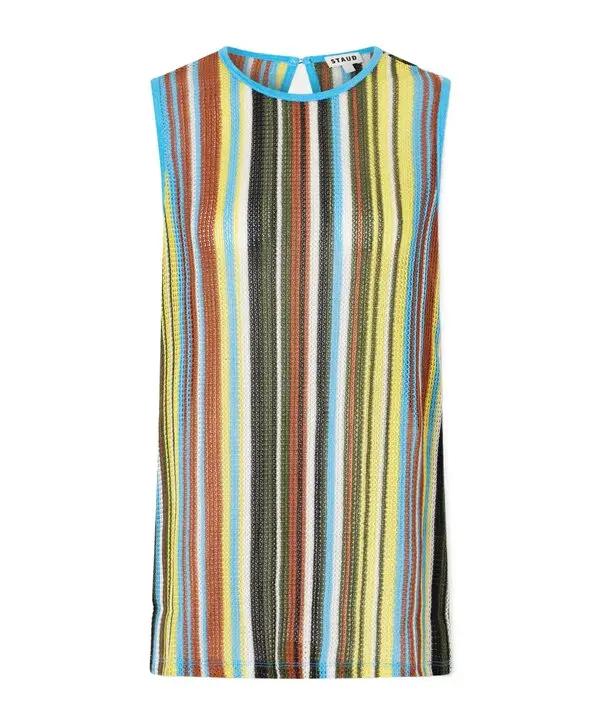 Staud Valley Striped Sleeveless Top - Multicolor
