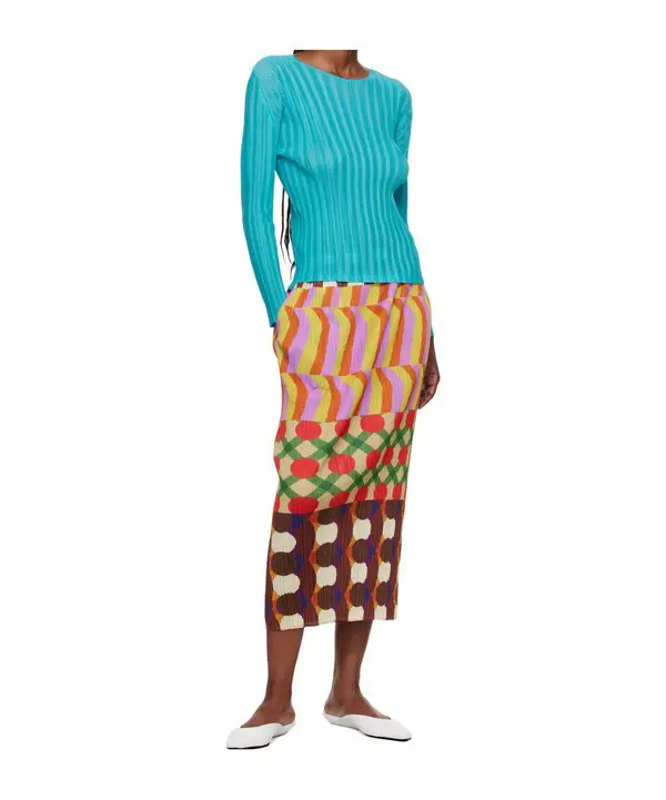PLEATS PLEASE BY ISSEY MIYAKE Rib Pleats January Pleated Cover-up