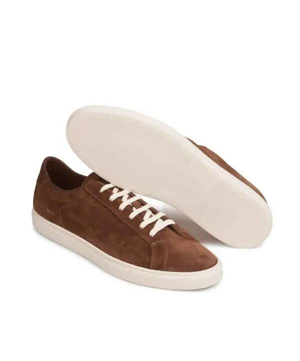 COMMON PROJECTS Round Toe Lace-up Sneakers - Brown