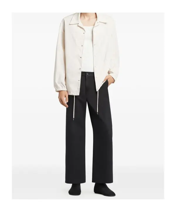 COURREGES Buttoned Shirt Jacket With Ac Logo And Elasticated Cuffs