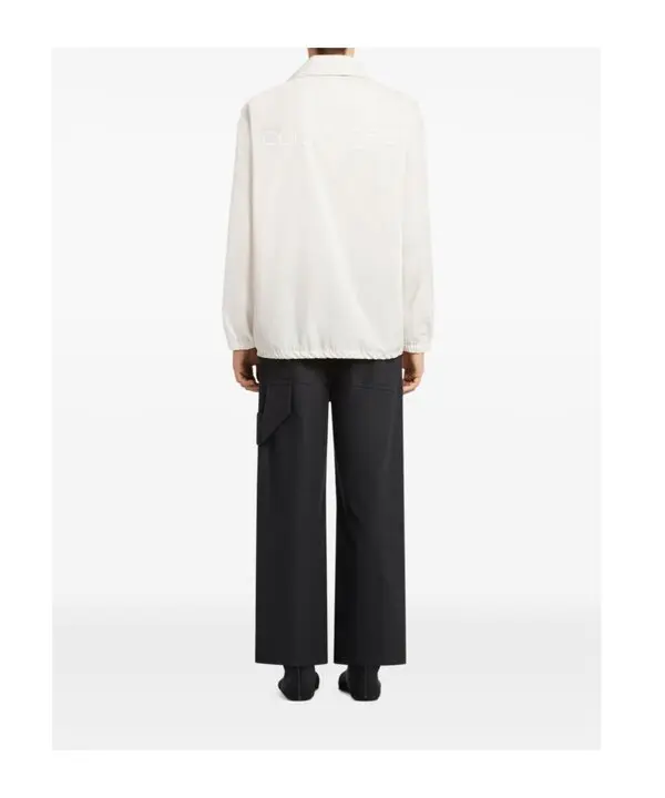 COURREGES Buttoned Shirt Jacket With Ac Logo And Elasticated Cuffs