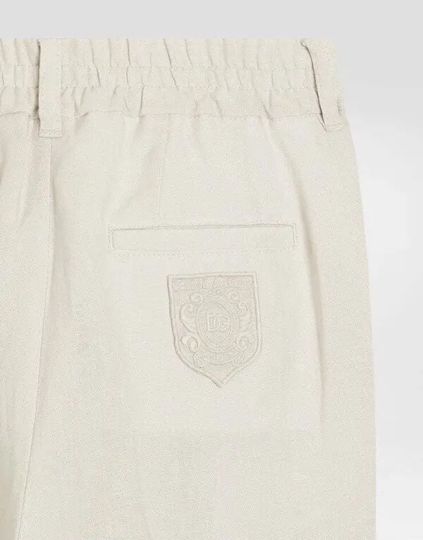 Dolce & Gabbana Linen Trousers - Beige