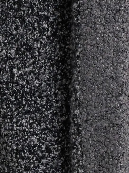 DIESEL® Wool Blend Knit Sweater With Raw Cut Edges