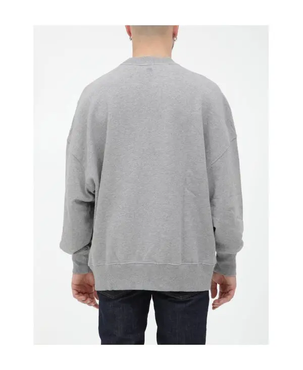 Ami Oversize Logo Embroidered Sweatshirt