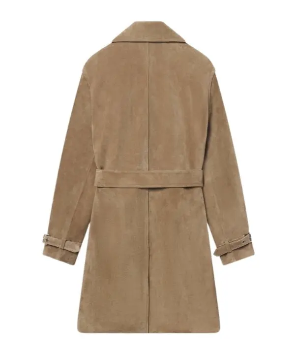 FRAME Suede Trench Jacket