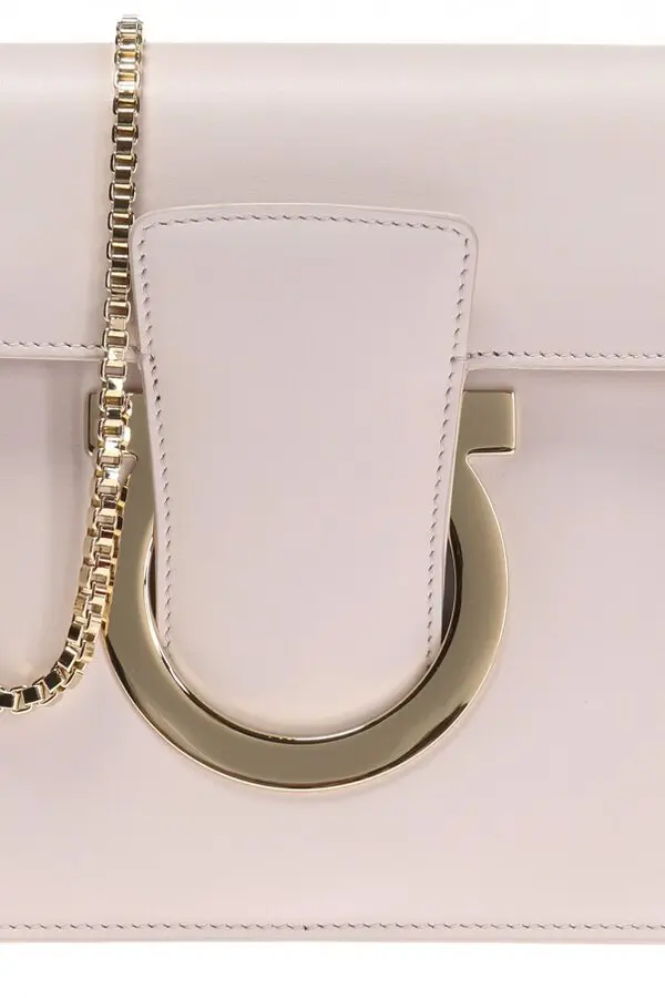 FERRAGAMO Logo Detail Shoulder Bag - Pink